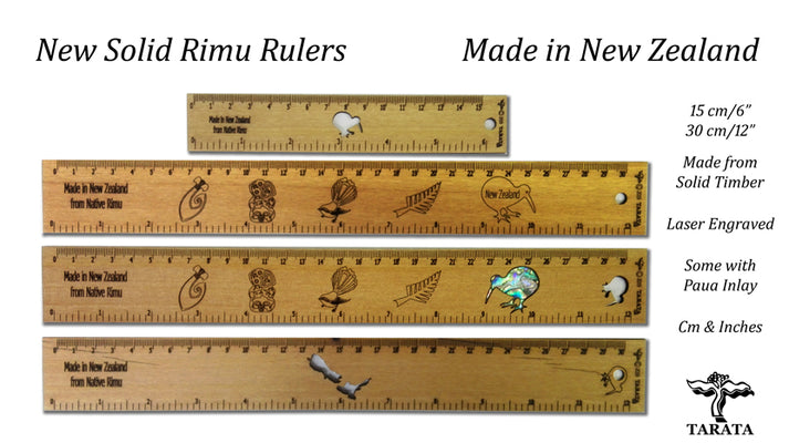 Ruler - NZ Made from Native Rimu – Toys Puzzles Games